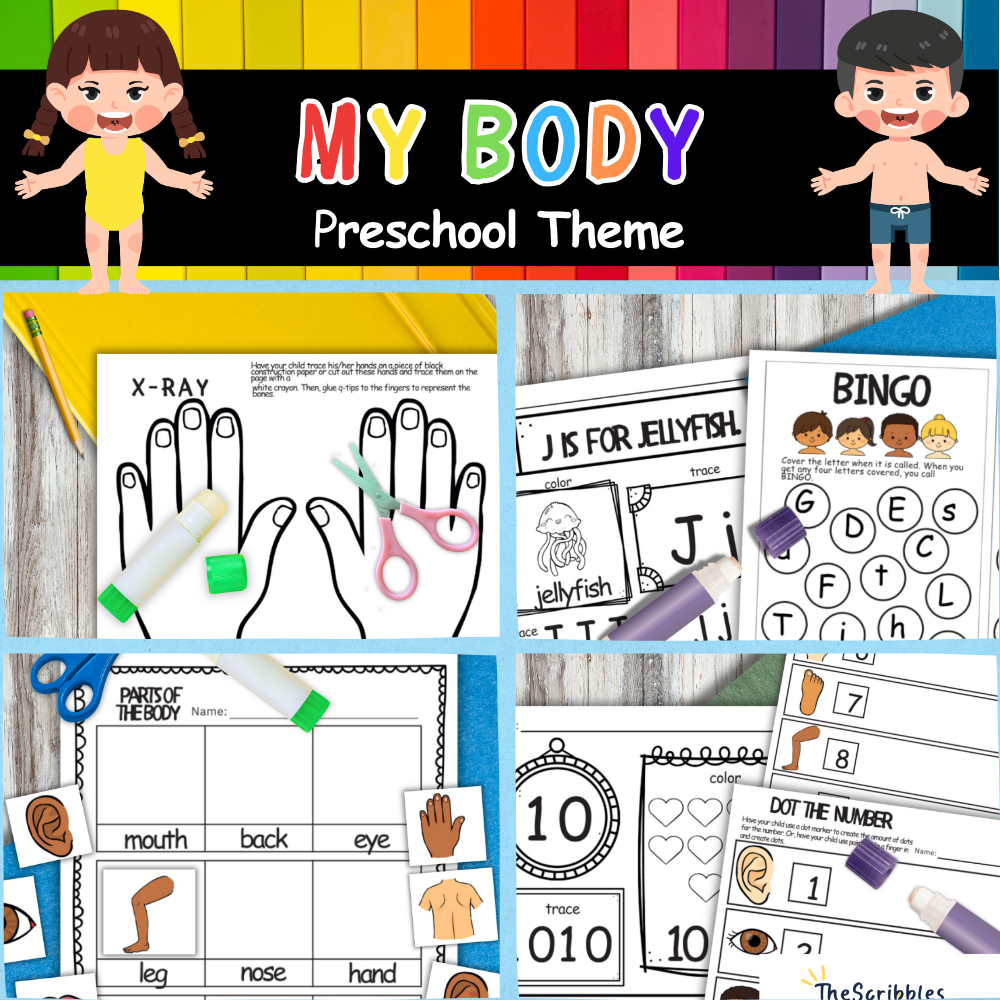 My Body Preschool Theme – TheScribbles